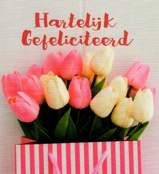 Wenskaart | 10 stuks | Hartelijk gefeliciteerd | bol Wenskaart | 10 stuks | Hartelijk gefeliciteerd | bol