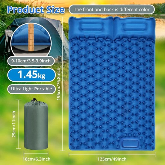 Luchtbed Isomat Camping zelfopblazend ultralichte matras inklapbare ...
