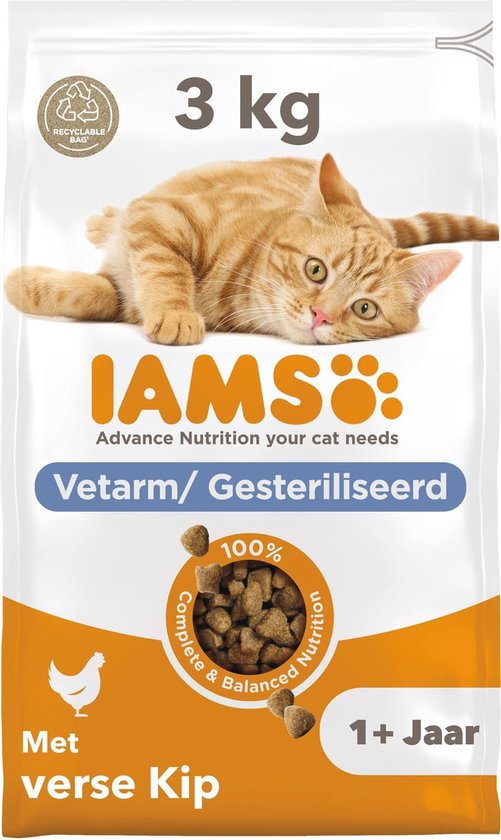Droogvoer voor gesteriliseerde katten - 3 kg | bol