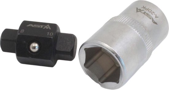 Carterplug dop - 8 en 10 mm - Olieaftap dop - Carter plug sleutel ...