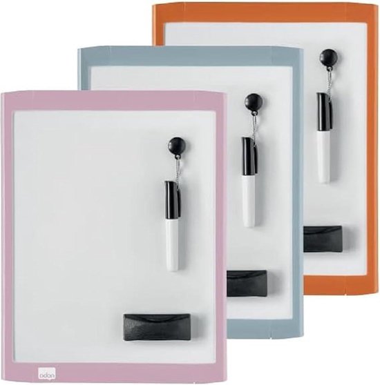 Mini Magneetbord - Gekleurd frame, droog uitwisbaar, muurbevestiging ...