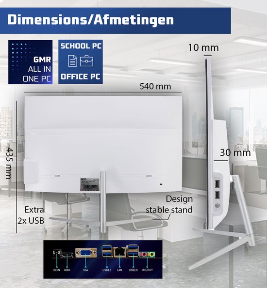 GMR All in One Desktop Computer met snelle Intel i7 | Ultra Smart ...