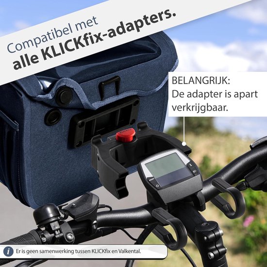 High-quality durable 7L handlebar bag - Waterproof magnetic closure ...