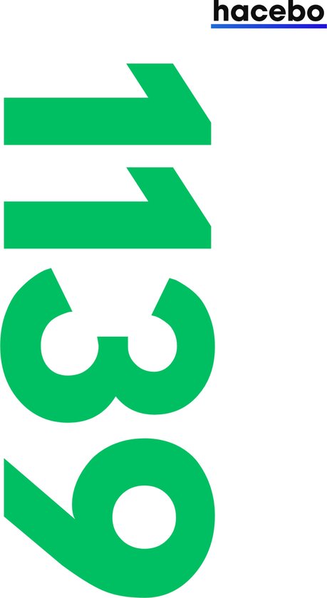 Cijfer Sticker - Groen - 9CM - Container sticker - 1 Stuks - 1139 | bol