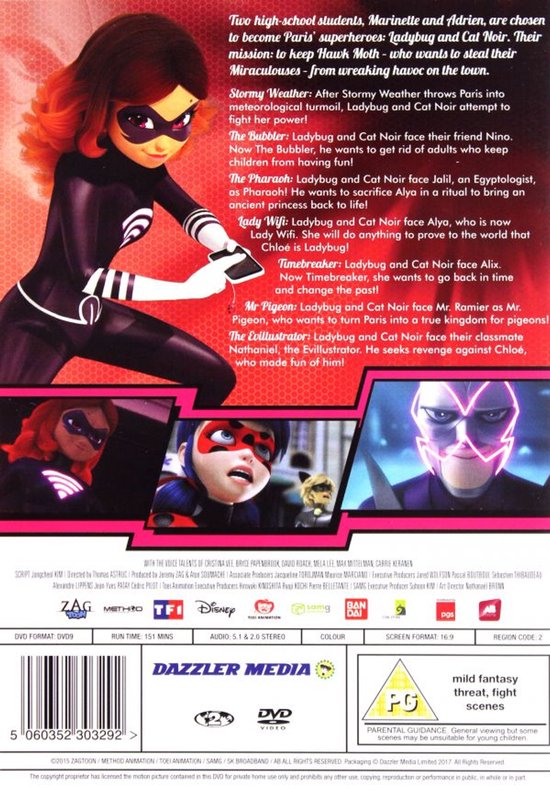 Miraculous - Tales Of Ladybug And Cat Noir: Volume 1 (Dvd), Matthew ...