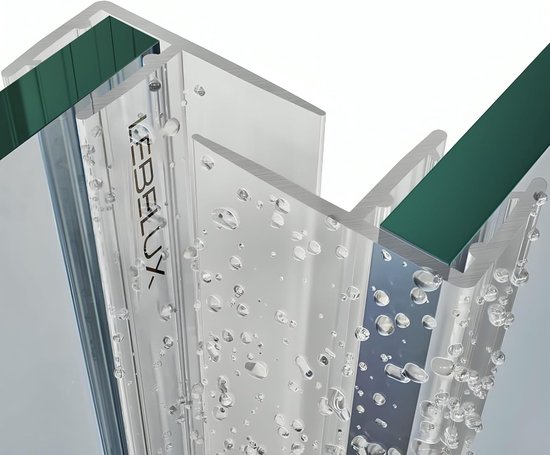 Douchedeur afdichting - PVC strip voor 5-8mm glas - 2x100cm | bol