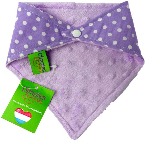 Purple Polka Dot Dog Bandana - DIMPLES hondensjaal hondenbandana met ...