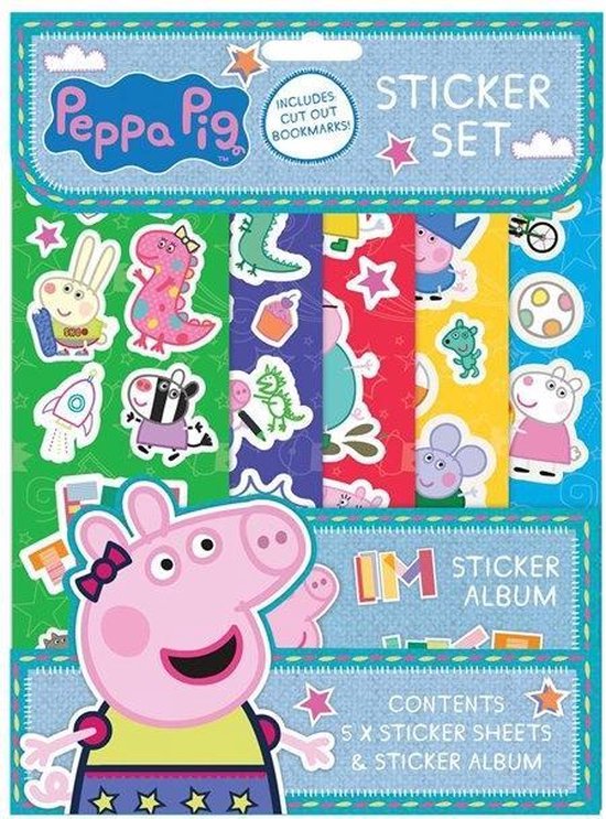 Peppa Pig Activity Album - Met Stickers - Waskrijtjes - Kleurplaten ...