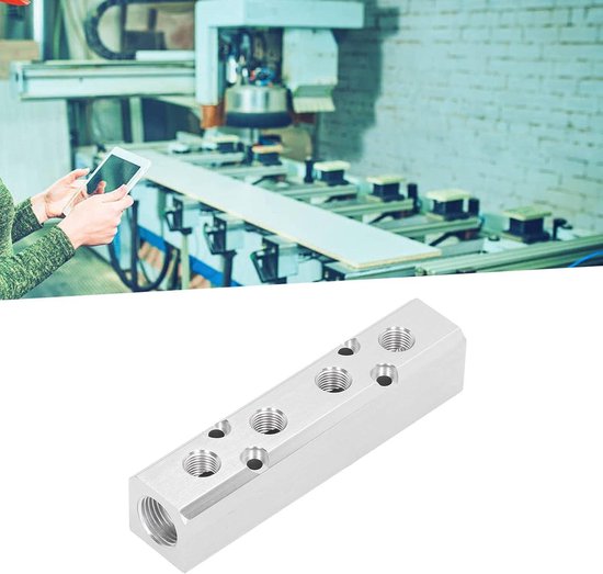 Pneumatic Manifold Air Distribution Block Connector Splitter - G1/2 ...
