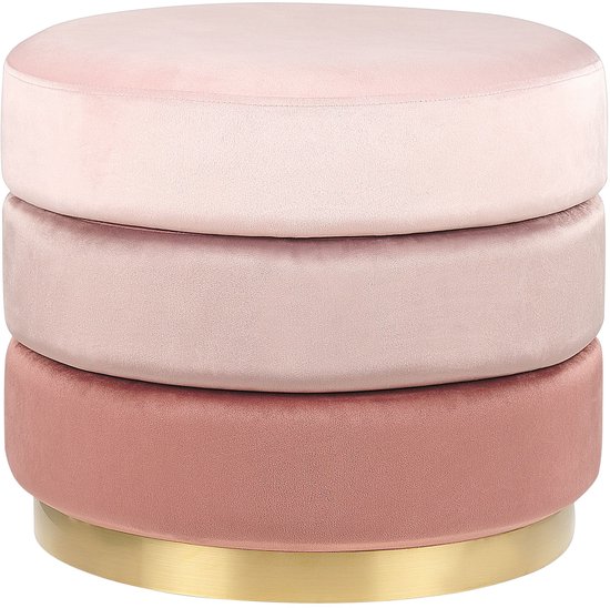 LOUIN - Poef - Roze - Fluweel | bol