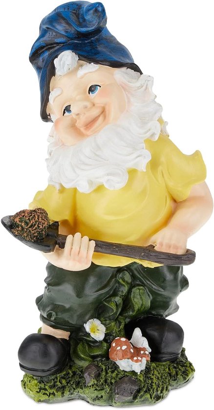 Tuinkabouter met schop - Tuindecoratie vorstvast weerbestendig HBD: 32 ...