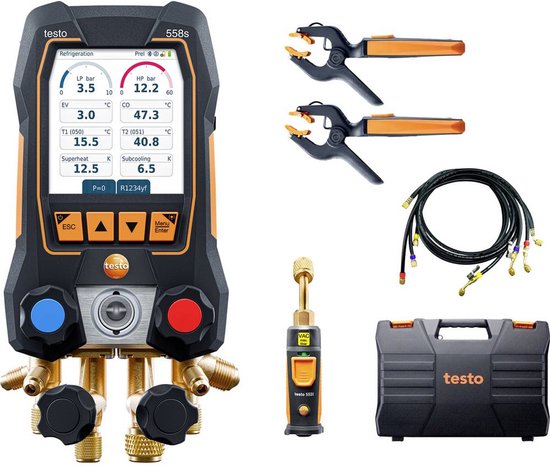testo 558s Smart vacuümset Met vulslangset | bol