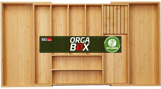 ORGA-BOX UNIVERSAL bamboe besteklade instelbaar voor kastbreedte 700 ...