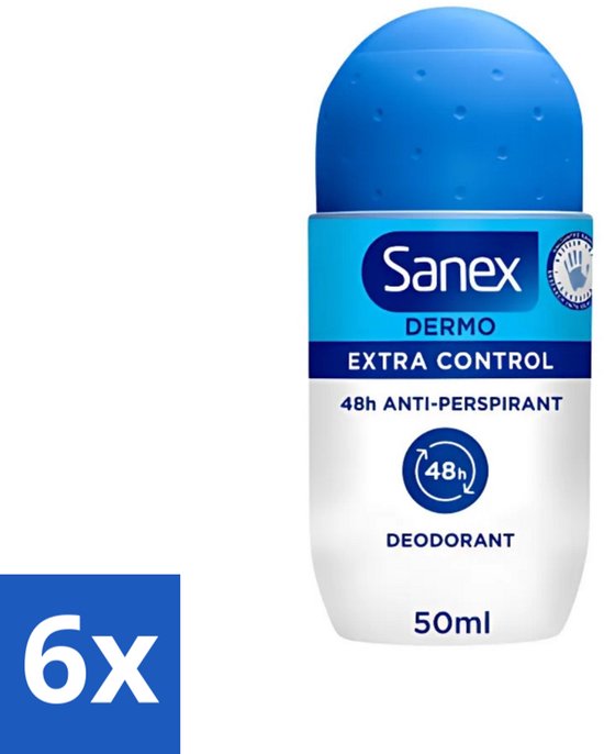 Sanex - Deo Roll-on - Dermo Extra Control - Langdurige Bescherming - 45 ml -... | bol