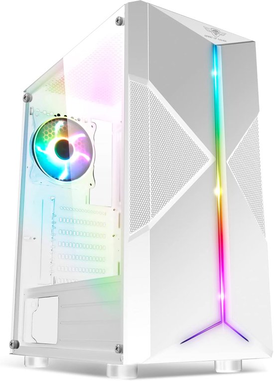 RGB Gaming PC Behuizing - ATX/mATX/ITX Compatibel met Gehard Glazen ...