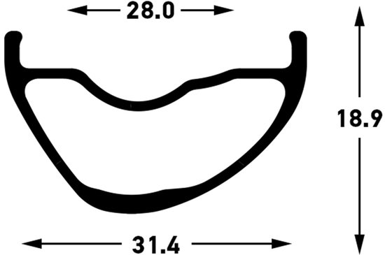 Jante Stan's Arch MK4 - 29'' - 32H - Noir / Gris | bol