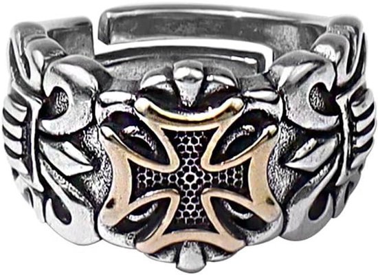 Vintage Cross Ring Open Band ringen Voor Vrouwen Mannen Verstelbare ...