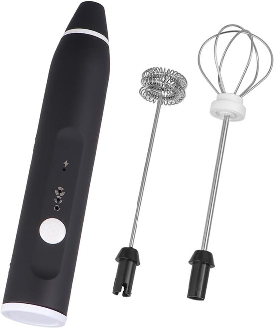 2 In 1 Elektrische Koffie Melk Opschuimer - Usb Oplaadbaar - Ei Klopper - Garde Mixer... | bol