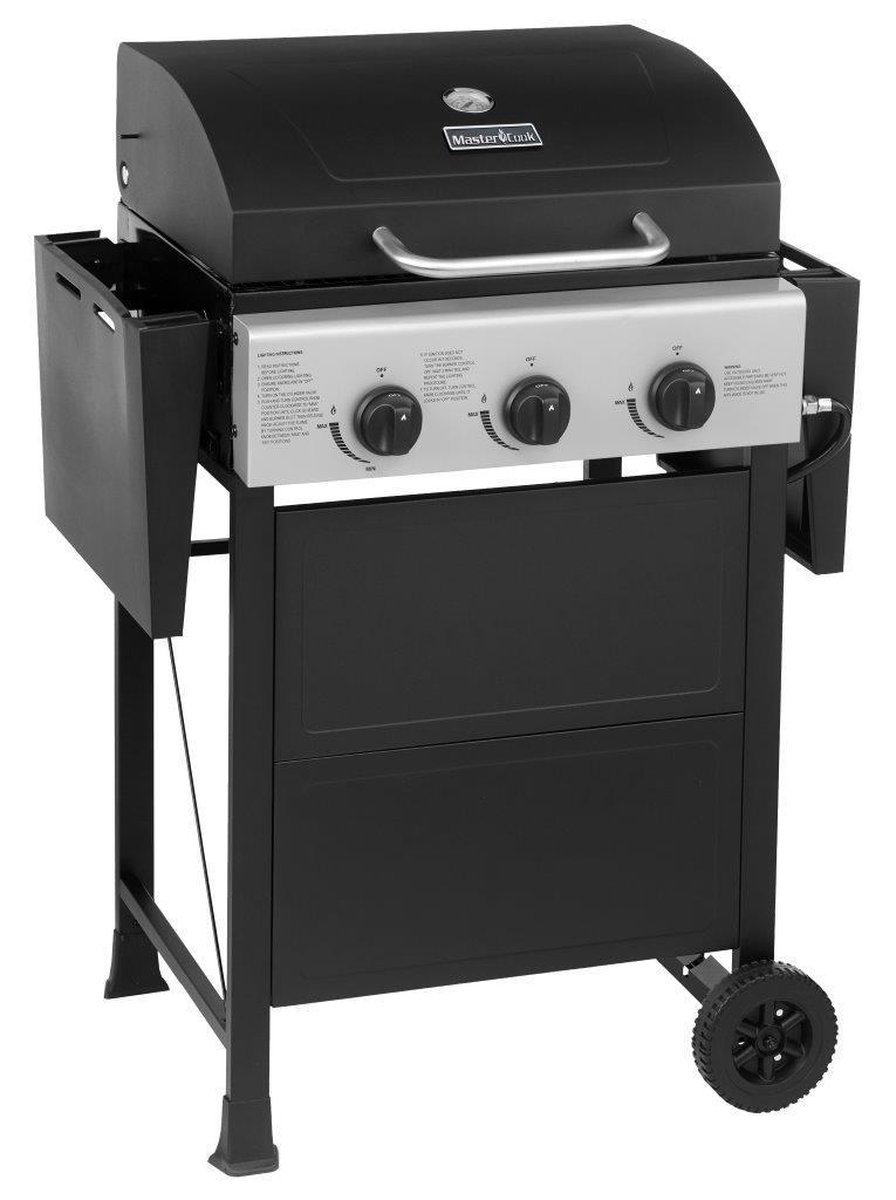 Master Cook Gasbarbecue en Grill - 3 branders - RVS | bol.com