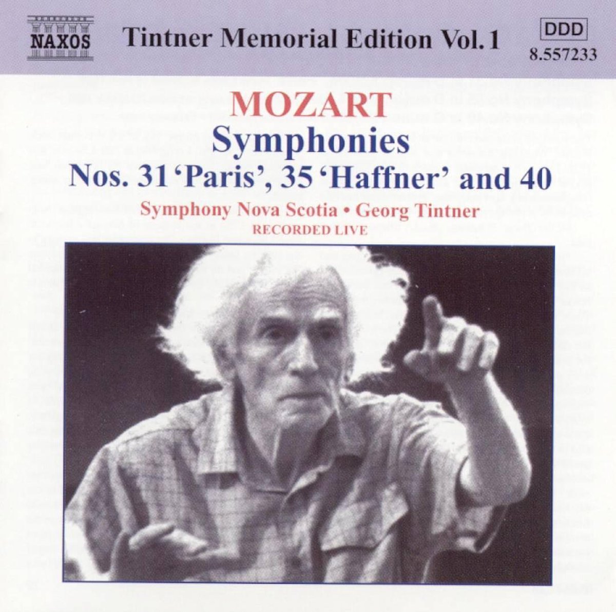 Symphony Nova Scotia, Georg Tintner - Mozart: Symphonies Nos. 31,35 ...