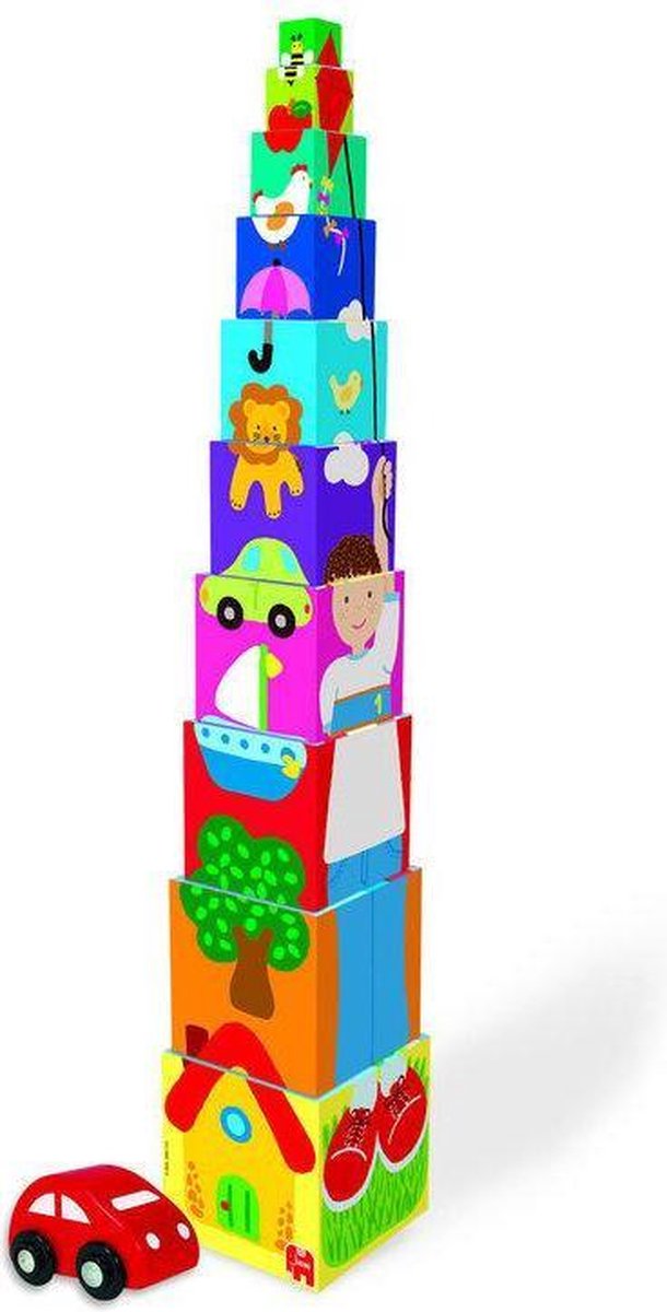 Stapelblokken Auto 10 stukjes | bol.com