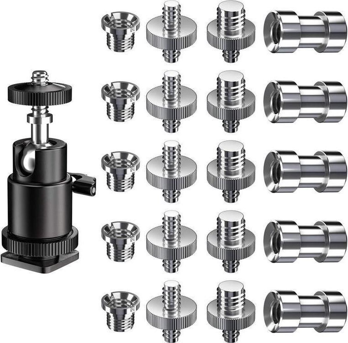 3c-camera schroef, 1/4 inch, 3/8 inch converter schroefdraad schroeven ...