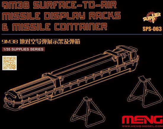 Russian 9M38 Surface-to-air Missile Display - Scale 1/35 - Meng Models ...