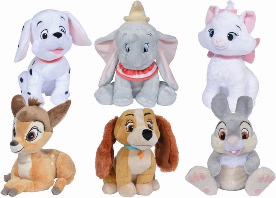 DISNEY Knuffels - 6 knuffels van disney in 1 pakket - Animal Friends 17 ...