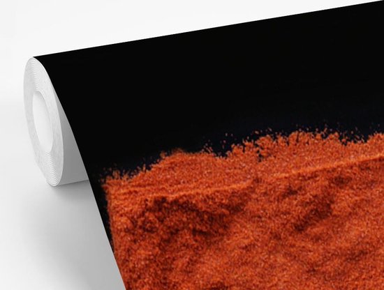 Behang - Fotobehang - Kerrie en andere specerijen op een zwarte achtergrond - Breedte... | bol.com