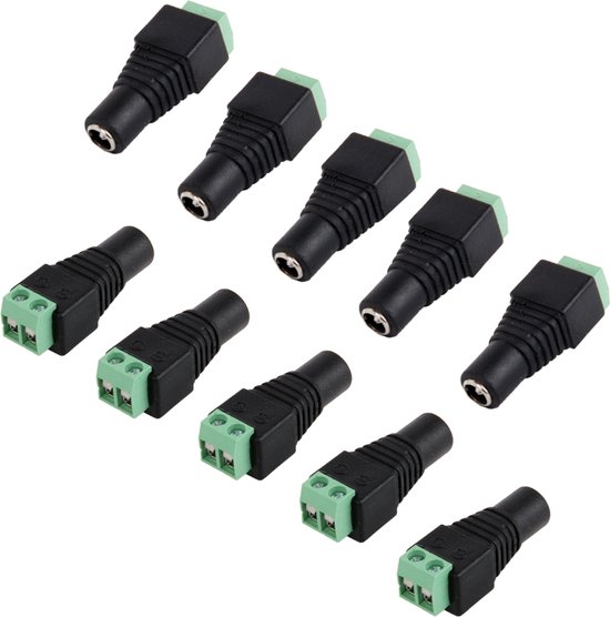 10 STKS CCTV DC Power Jack Connector | bol
