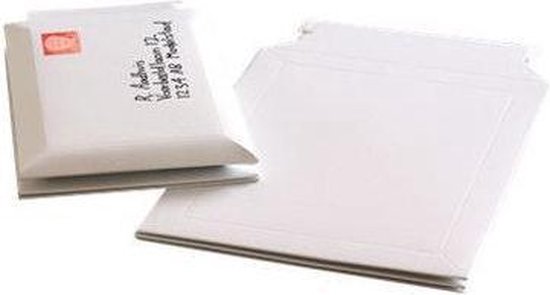 Raadhuis akte envelop - 176x250mm - karton - wit - met plakstrip - 5 ...