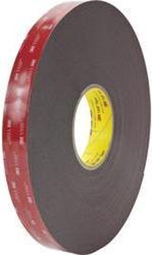 3M 5962F/1933 Dubbelzijdige tape Zwart (l x b) 33 m x 19 mm 1 stuk(s) | bol