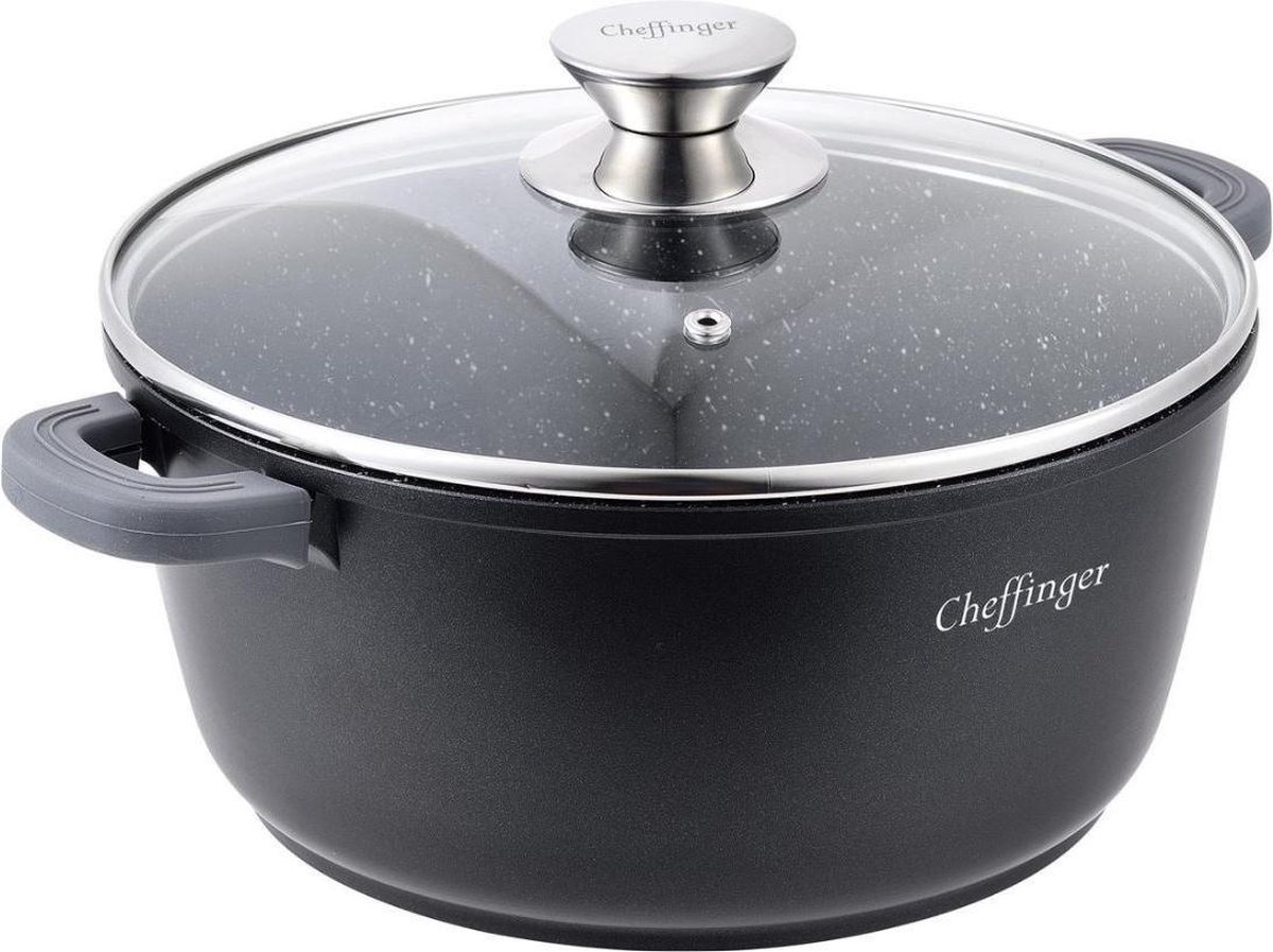 Cheffinger 28cm Kookpot / Braadpan - CF-DC28 | bol.com