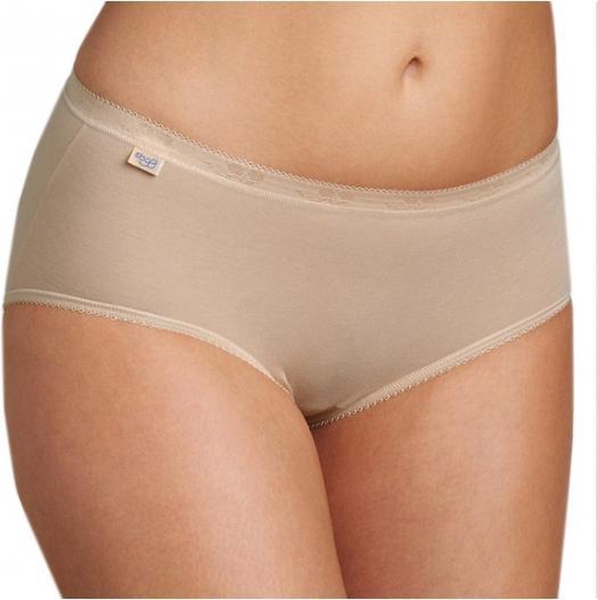 Set van 4x stuks Sloggi basic midi dames slips in het wit maat 44 - Onderbroeken/ondergoed | bol.com
