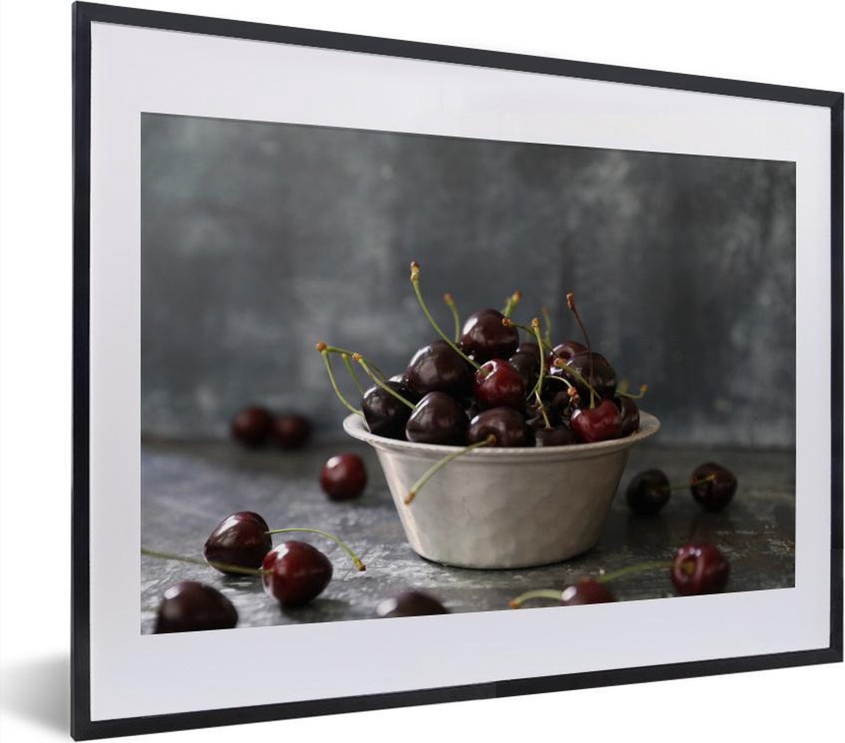 Fotolijst incl. Poster - Kersen - Schaal - Rood - 40x30 cm ...