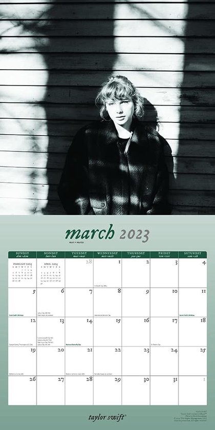 Taylor Swift Kalender 2023 | bol