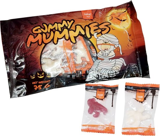 FunLab Gummy Mummies - 24 zakjes x 75 gram | bol