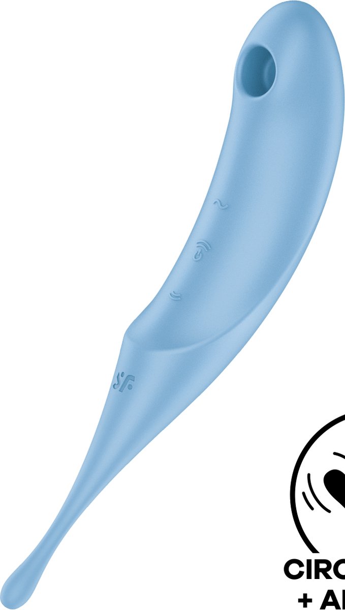 Satisfyer 'Twirling Pro', 20 cm, drukgolf- en oplegvibrator, aan beide zijden te... | bol.com