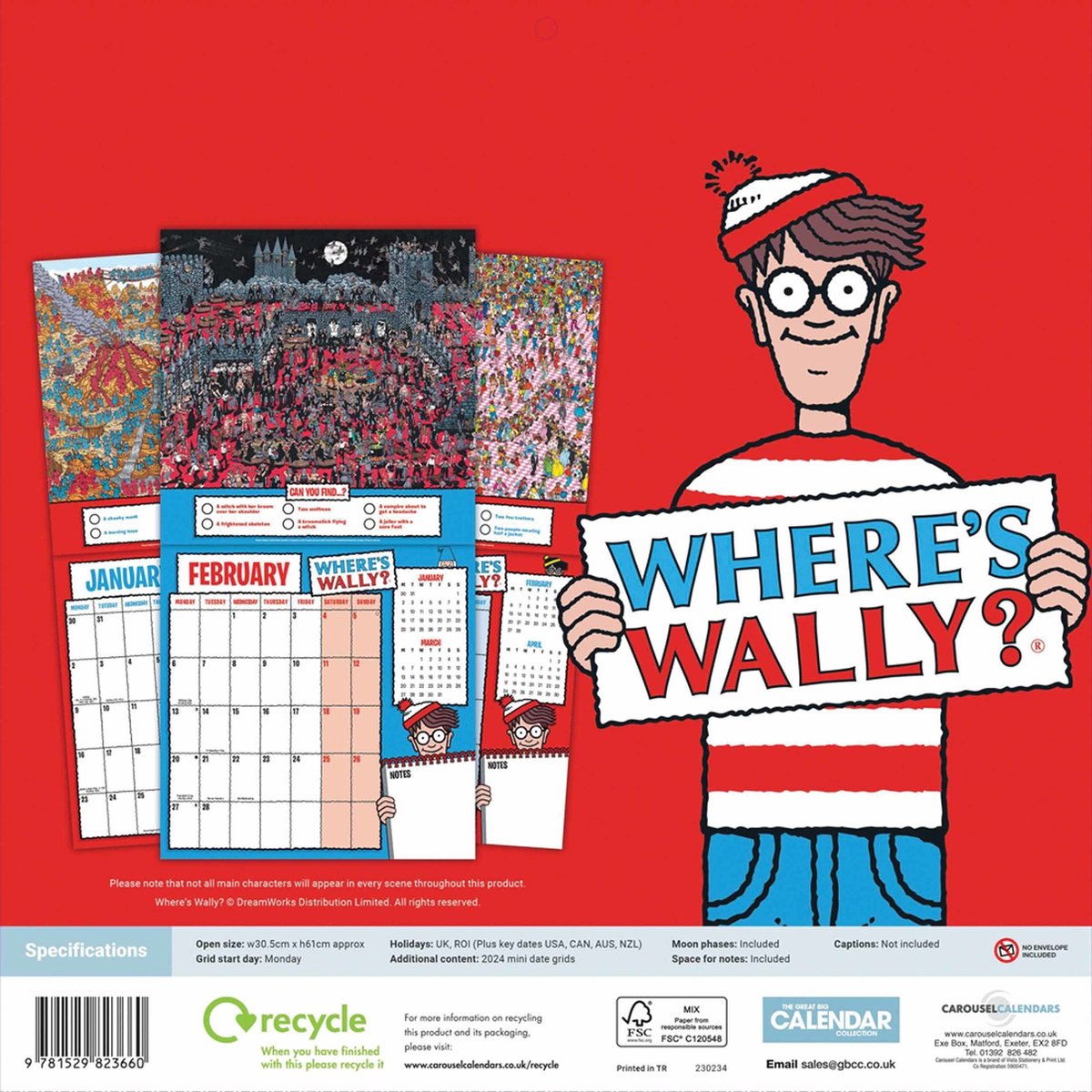 Where's Wally Kalender 2023 | bol.com