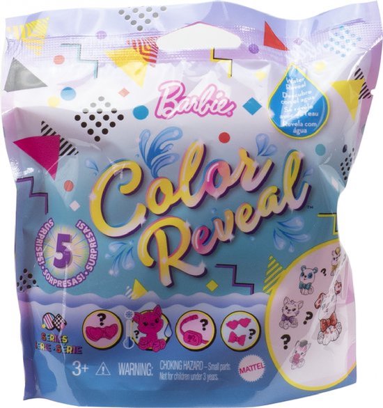 Barbie Color Reveal Pets Wave 2 Color Block Serie - Barbiepop | bol.com