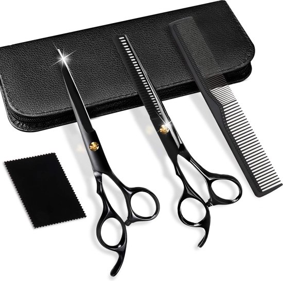 Camfosy Professionele schaar - kapper - haren - RVS - Schaar - zwart ...