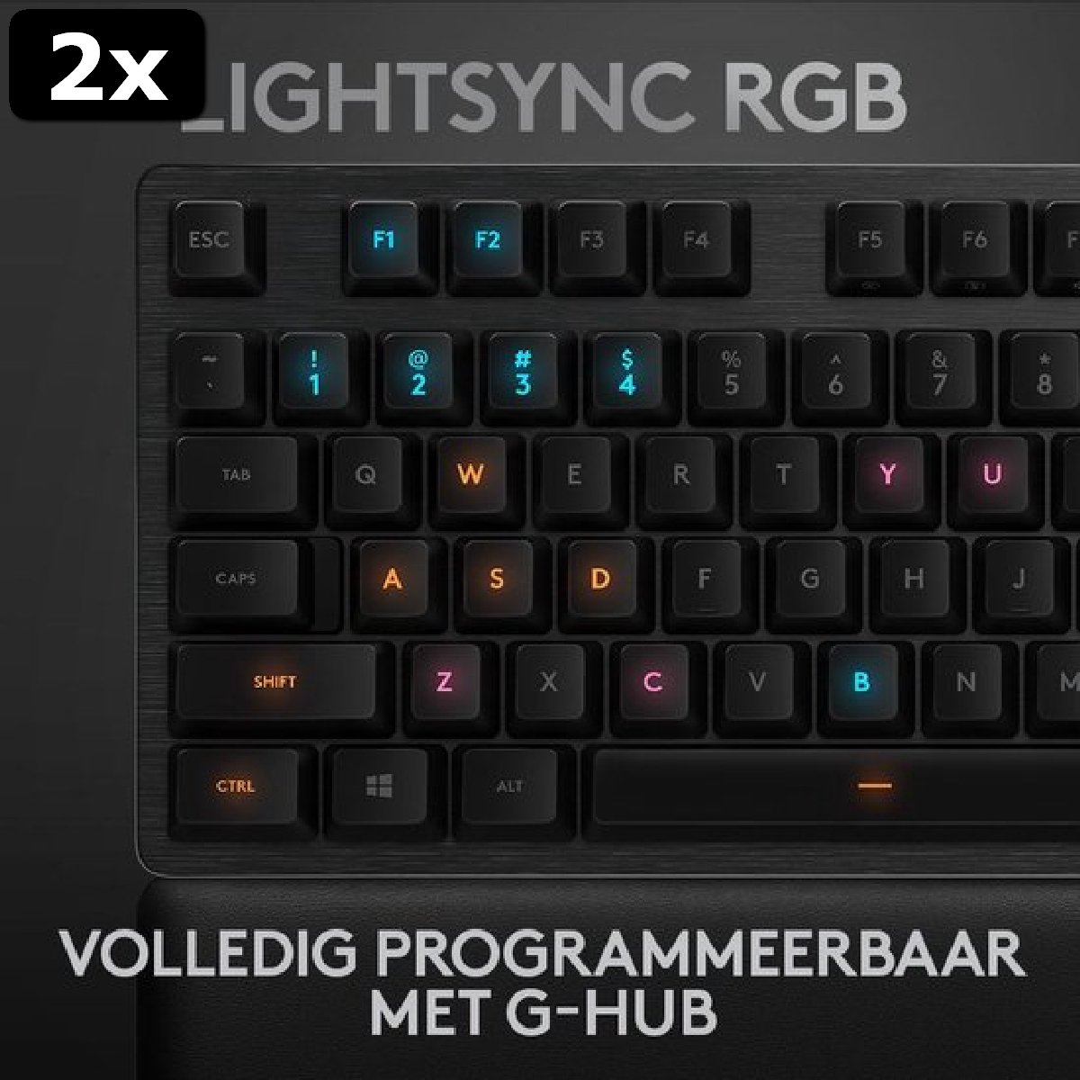 2x Logitech Gaming - Clavier Gamer Mécanique - Tactile - US INTL QWERTY ...
