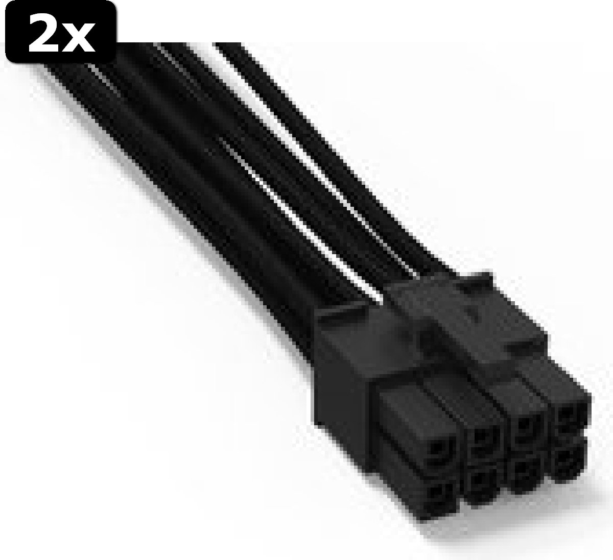 2x Bequiet Computer Stroom Kabel [1X Atx Stekker 8-Polig - 1X Atx ...