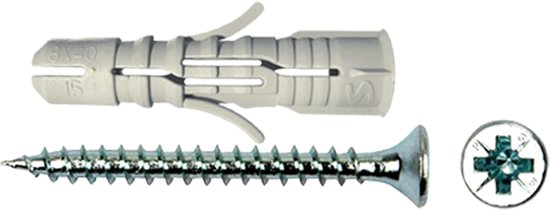 SMART | plug +schroef vzk Ø 5x25 NZn | 20 st | bol