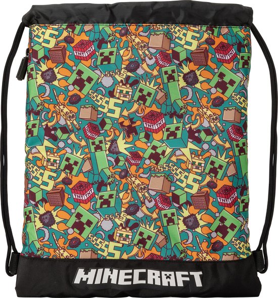 Minecraft Gymbag, Cartoon - 42 x 34 cm - Polyester | bol