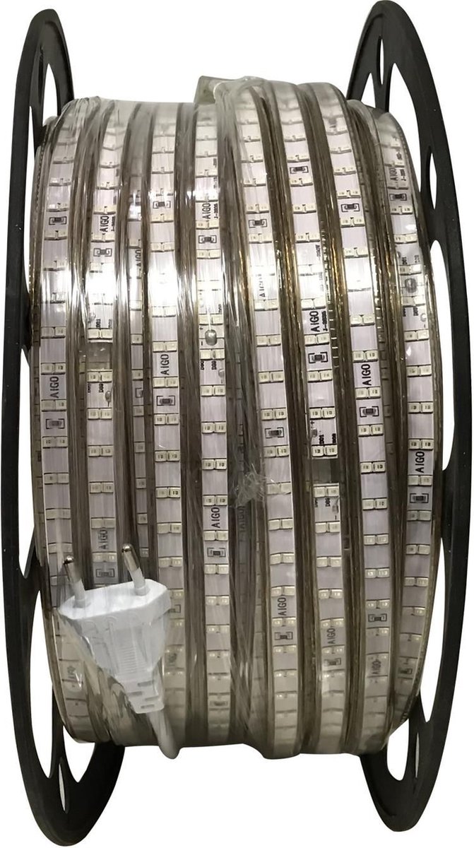 LED Strip Rood - 50 Meter aan één stuk - 180 LED's per meter - Met Wi-Fi App + IR 23... | bol.com