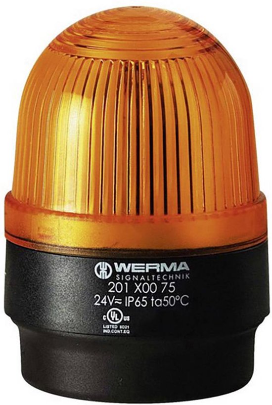 Werma Signaltechnik Signaallamp WERMA Signaltechnik 202.300.68 Geel ...