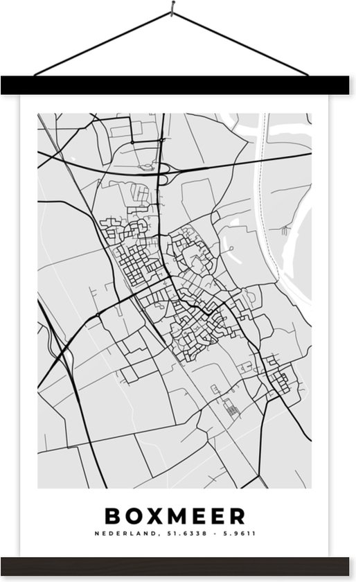 Posterhanger incl. Poster - Schoolplaat - Plattegrond - Kaart - Boxmeer ...