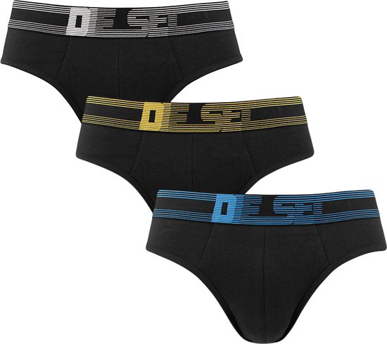 Diesel 3P herenslips andre big logo zwart - M | bol.com