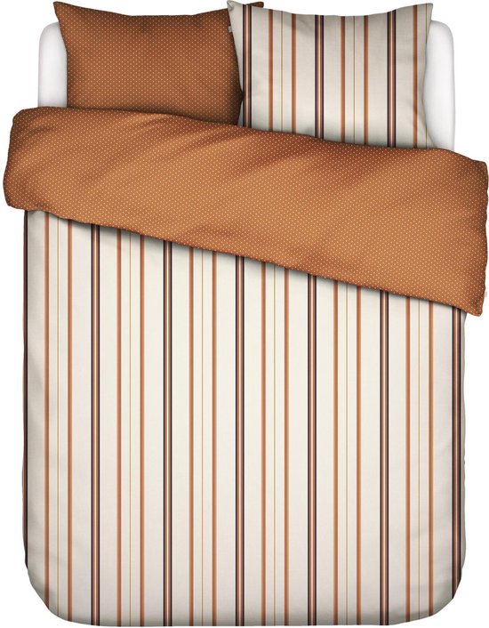 ESSENZA Meryl Dekbedovertrek Vanille - Lits-Jumeaux - 240x200/220 cm | bol